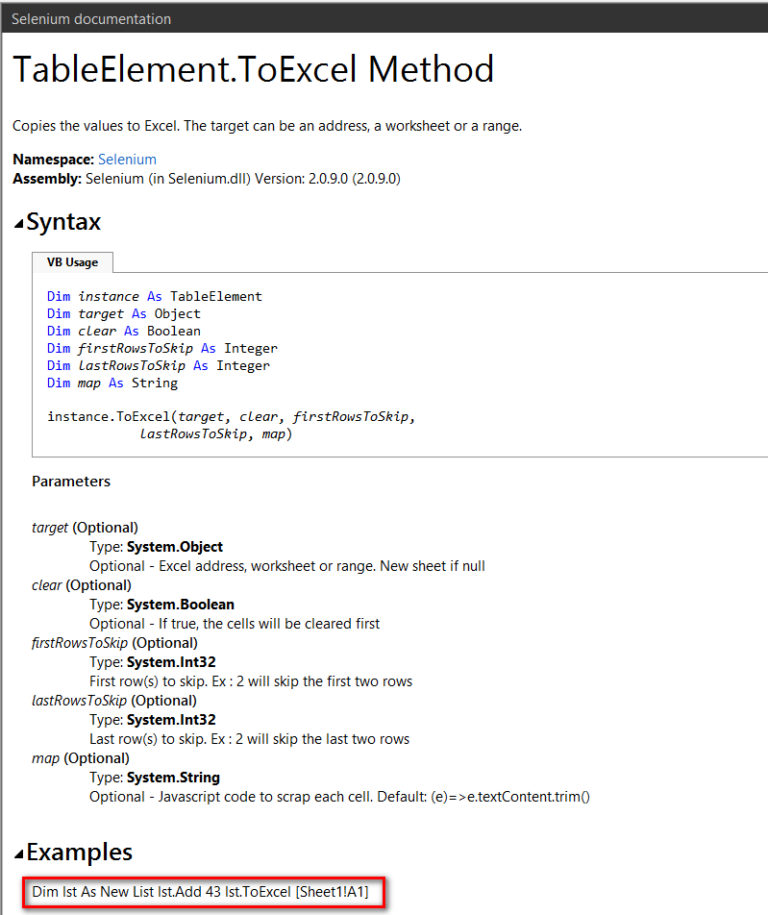 【SeleniumBasic】Seleniumを用いたスクレイピングでテーブル情報を取得する1(Excel VBA)